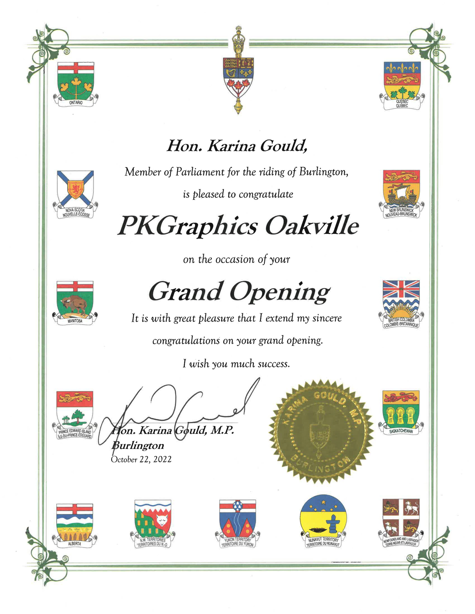 About – PKGraphics Oakville